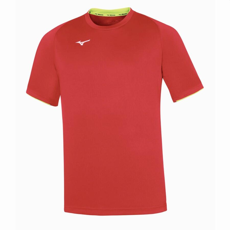 Men Core SS Tee Rød L Teknisk T-skjorte til trening - Mizuno Norge